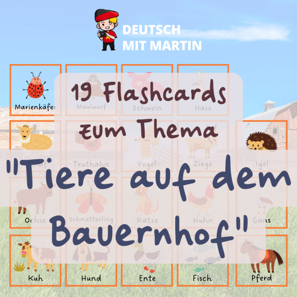 19 Tiere auf dem Bauernhof – Deutsch mit Martin