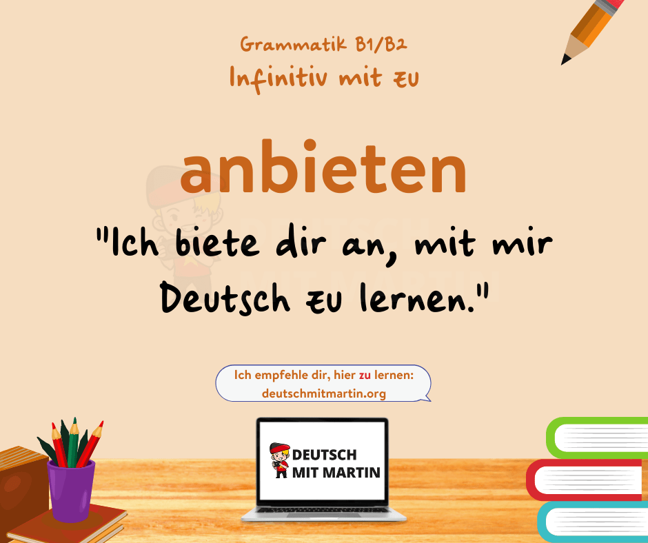 anbieten – Deutsch mit Martin