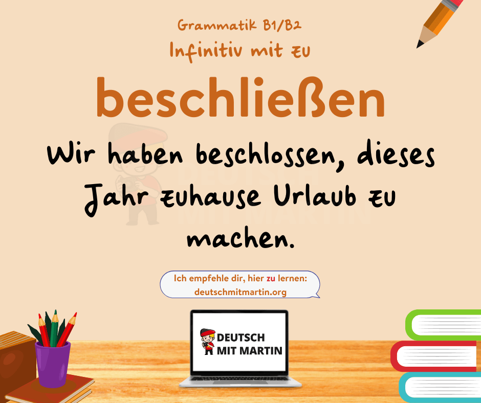 beschließen – Deutsch mit Martin