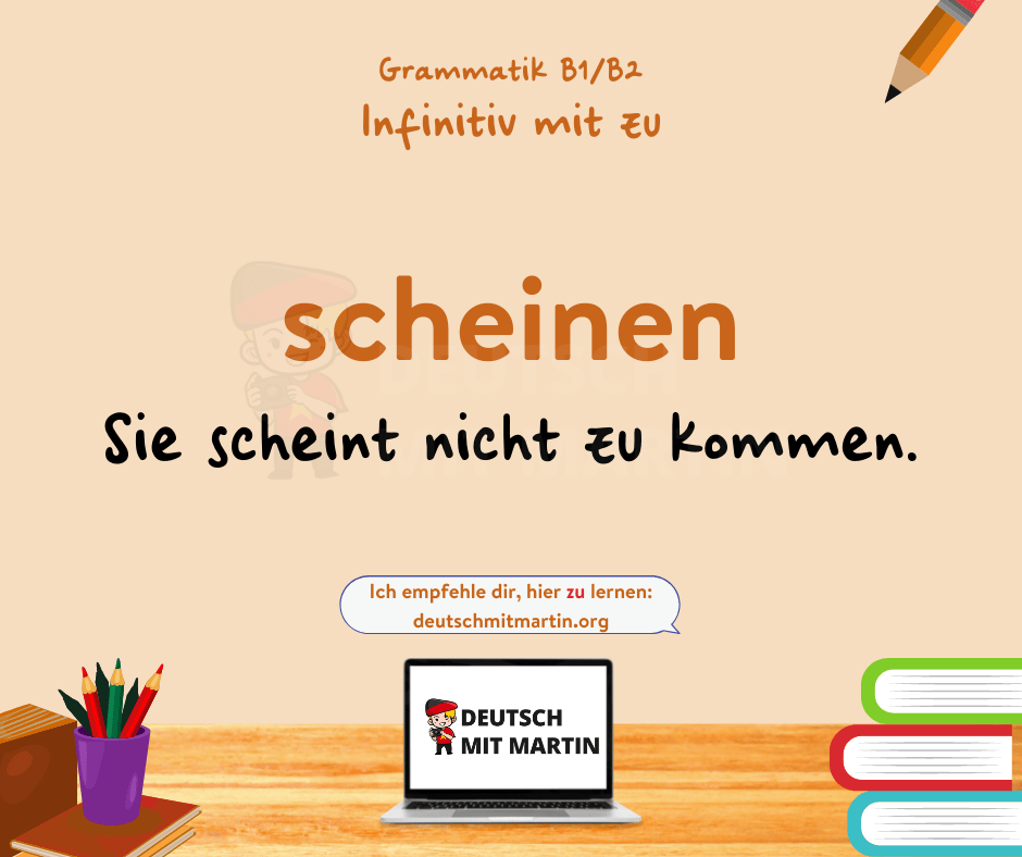 scheinen – Deutsch mit Martin